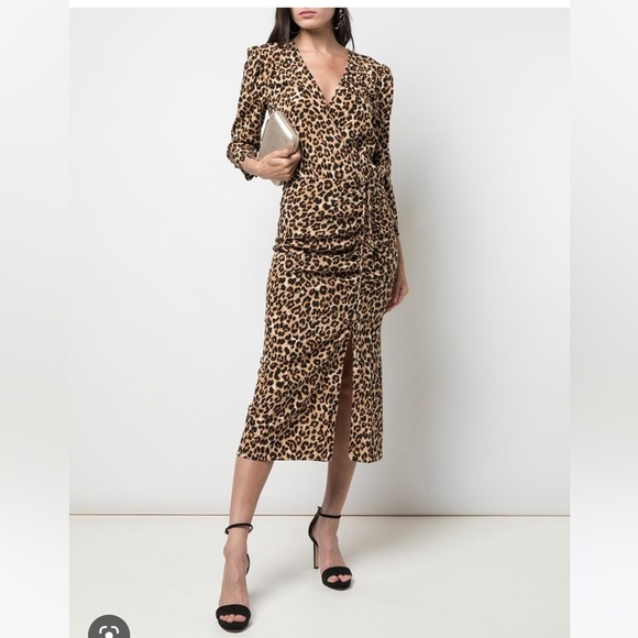 Veronica Beard | Dresses | Veronica Beard Arielle Leopard Print Silk Dress | Poshmark
